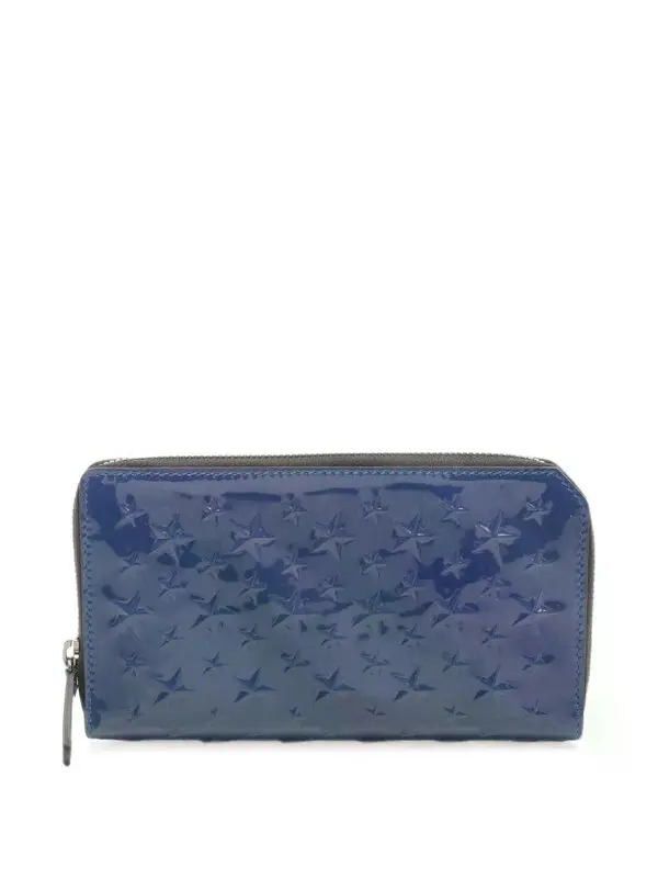 JIMMY CHOO 2010s Carnaby Star-embossed Wallet - Blue
