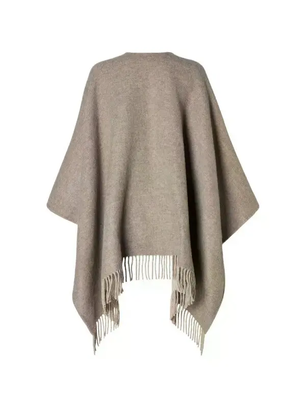 Fendi Ff-motif Fringed Cape