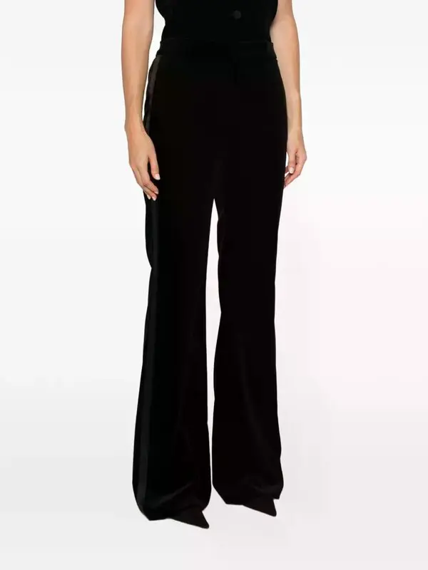Max Mara Side-stripe Velvet Trousers