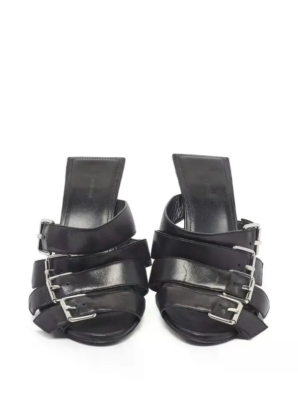 Balenciaga Buckle Leather Sandals