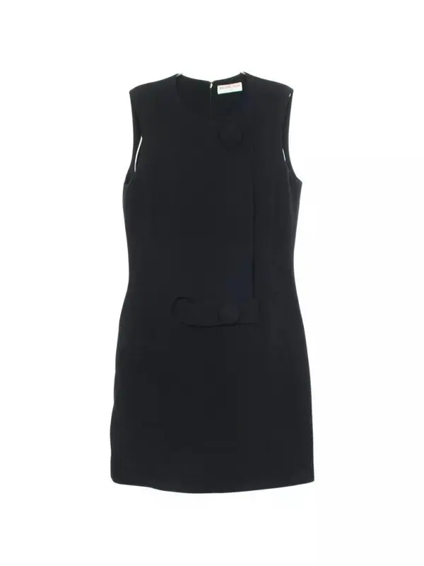 Balenciaga 2010s Button-detail Sleeveless Mini Dress
