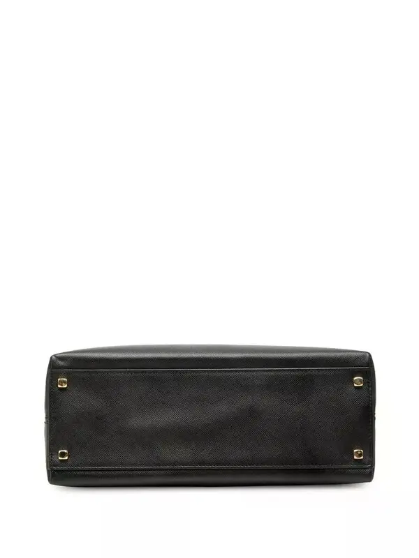 FERRAGAMO 2000-2026 Leather Gancini Iconic Top Handle Bag Satchel