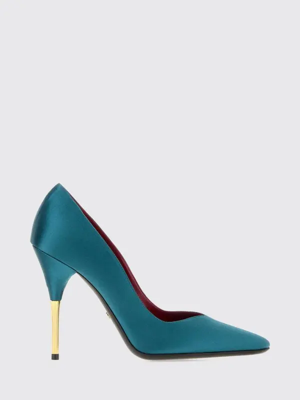 Valentino Garavani Satin Pointed-toe Stiletto Pumps With High Heel - Teal