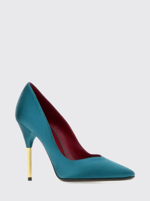 Valentino Garavani Satin Pointed-toe Stiletto Pumps With High Heel - Teal