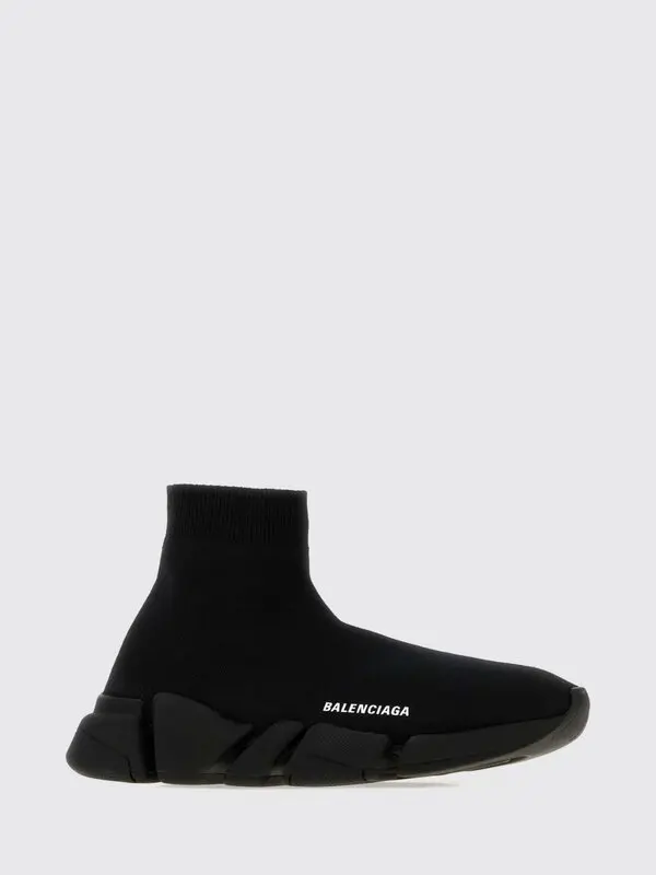 Balenciaga Speed 2.0 Stretch-knit Sock Sneakers With Logo - Black