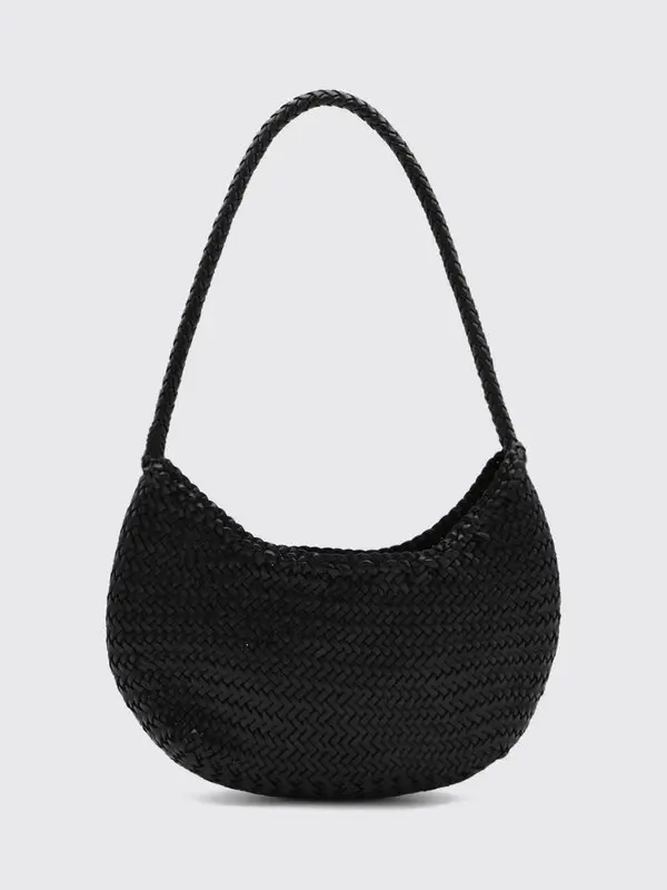 Dragon Diffusion Nova Luna Woven Buffalo Leather Shoulder Bag - Black