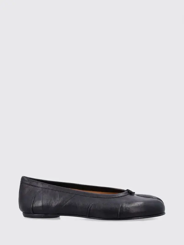 MAISON MARGIELA Tabi Split-toe Lambskin Ballet Flats - Black