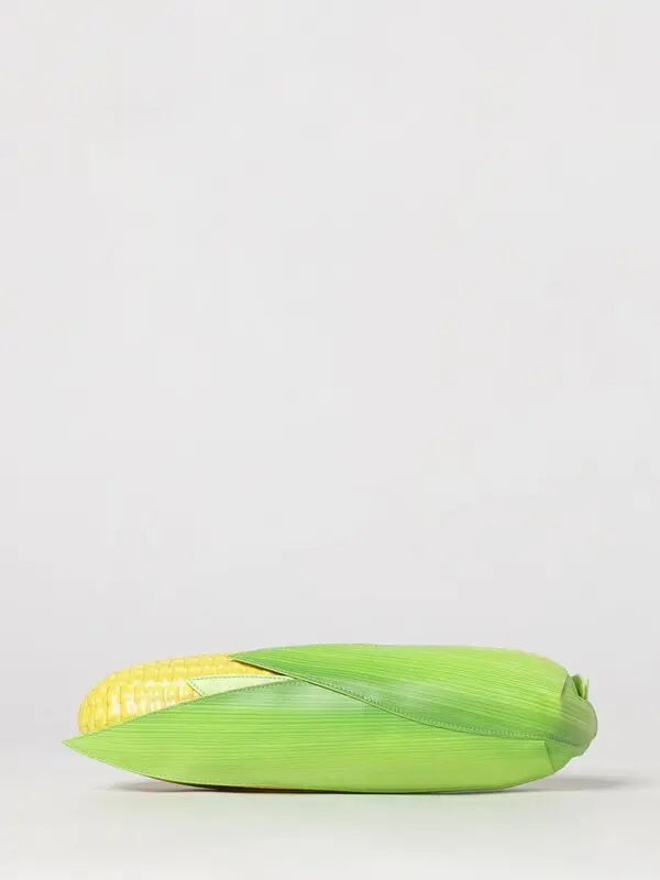 Moschino Corn Bag Clutch With Graphic Print And Snap Closure - Multicolor