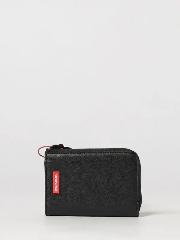 SPRAYGROUND Pvc Card Holder With Zip And Tone-on-tone Shark Logo