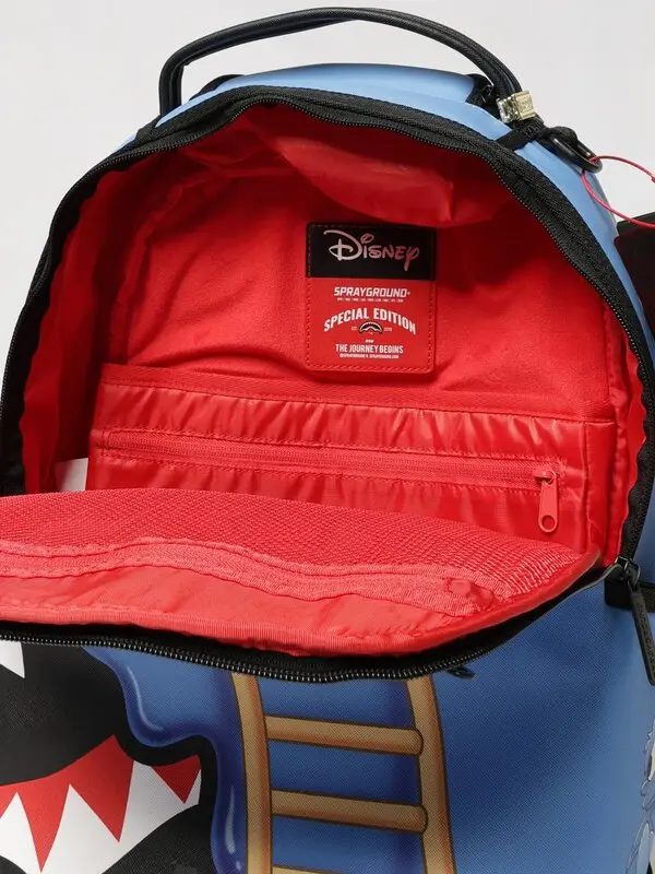 SPRAYGROUND Disney Mickey Painting Donald Print Backpack With Shark Logo
