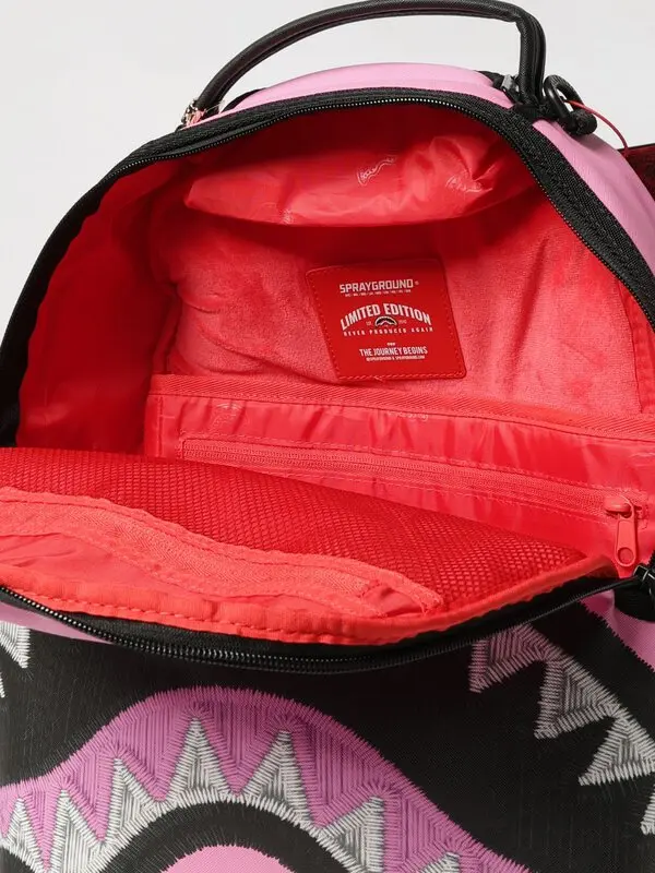 SPRAYGROUND Pvc Backpack With All-over Logo Print And Laptop Pocket