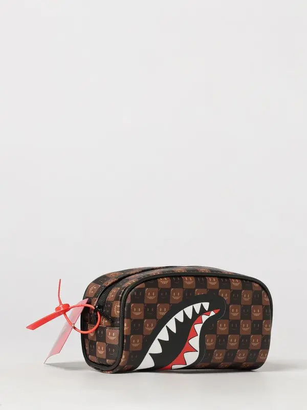 SPRAYGROUND Pvc Travel Toiletry Case With Monogram Check Pattern