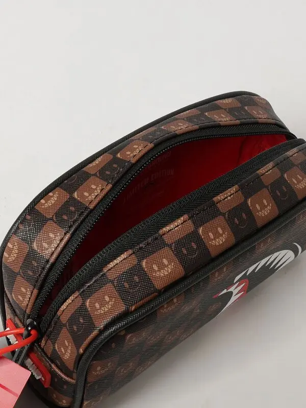 SPRAYGROUND Pvc Travel Toiletry Case With Monogram Check Pattern