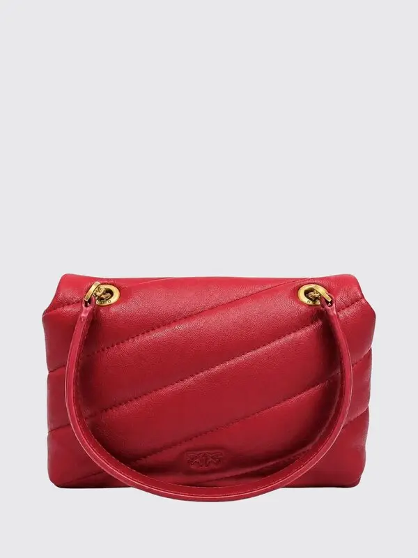 Pinko Classic Love Bag Puff Quilted Leather Crossbody Bag With Love Birds Logo