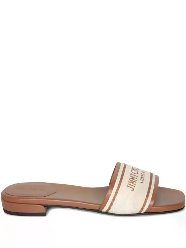 JIMMY CHOO Logo Strap Sandals