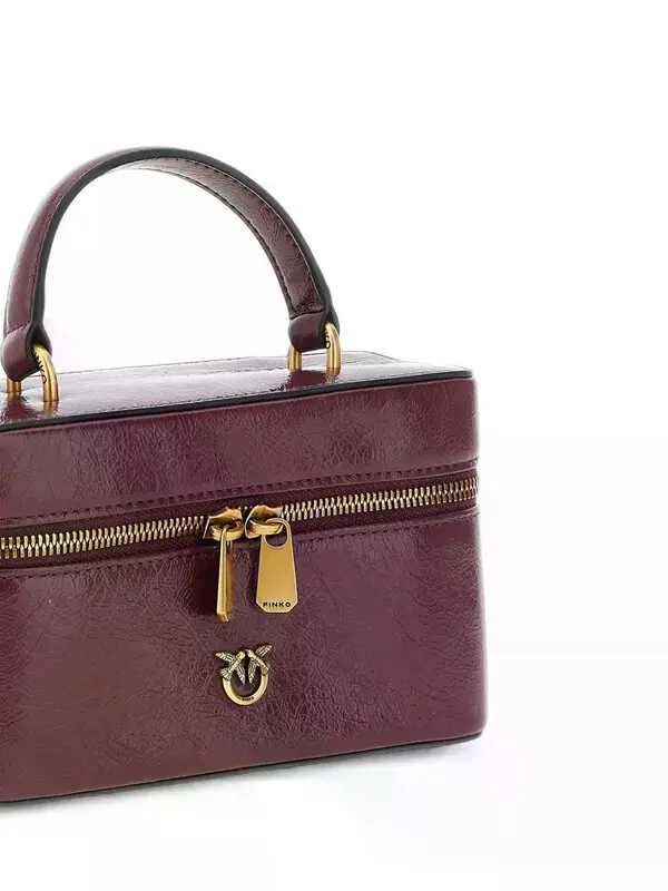 Pinko Small Crossbody Bag In Glossy Leather