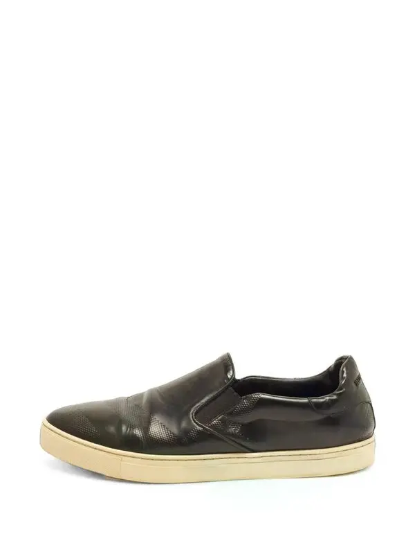 Burberry Embossed-check Slip-on Sneakers