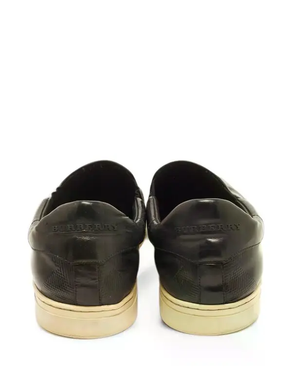 Burberry Embossed-check Slip-on Sneakers