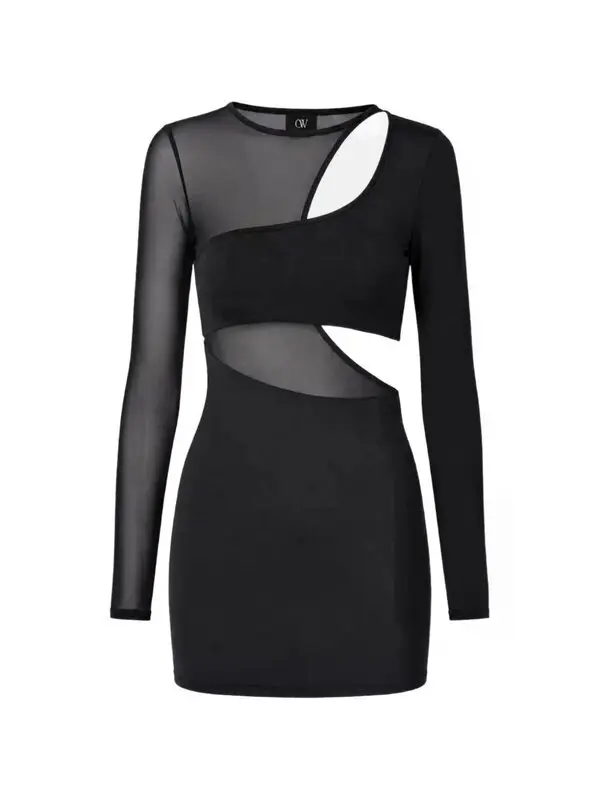 OW Kari Mesh Cut-out Mini Dress