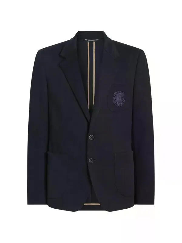 Dolce & Gabbana Portofino Single-breasted Jersey Jacket - Blue