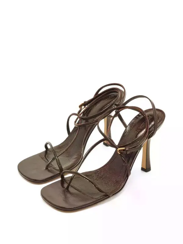 Bottega Veneta Stretch Ankle-strap Sandals - Brown