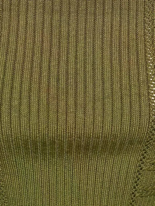 Balmain Rib-knit Sleeveless Crop Top