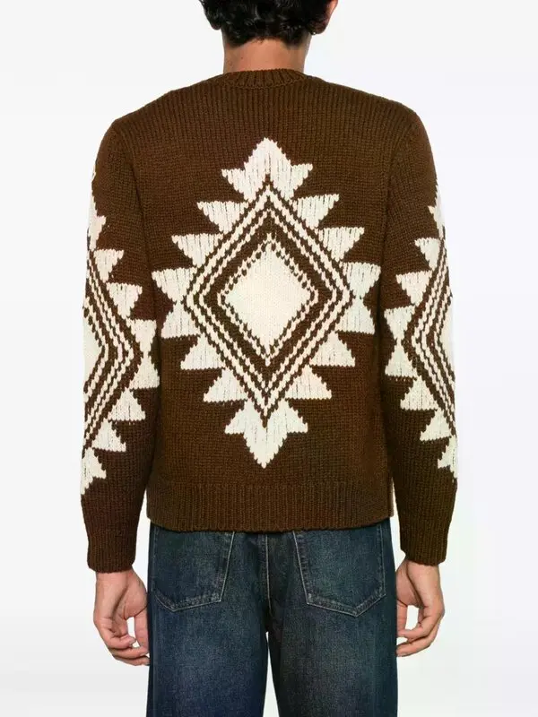 Moncler Geometric-intarsia Wool Sweater