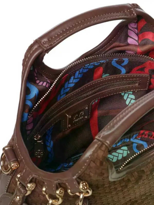 V°73 Zelda Woven-effect Shoulder Bag