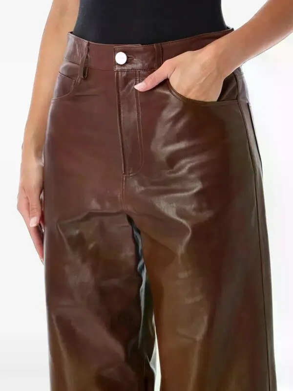 RÓHE Leather Straight-leg Trousers