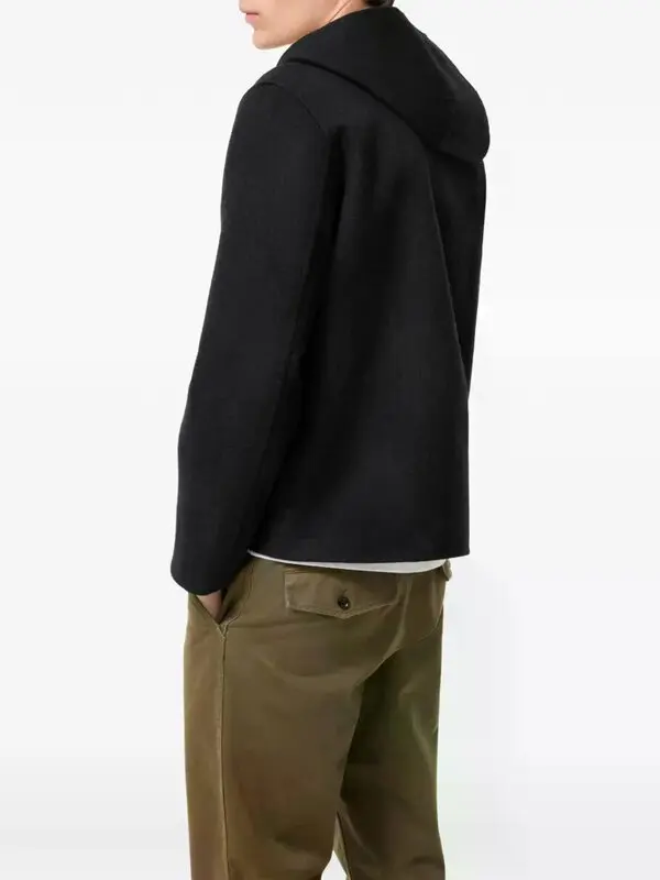 Burberry Reversible Wool Newport Hooded Jacket