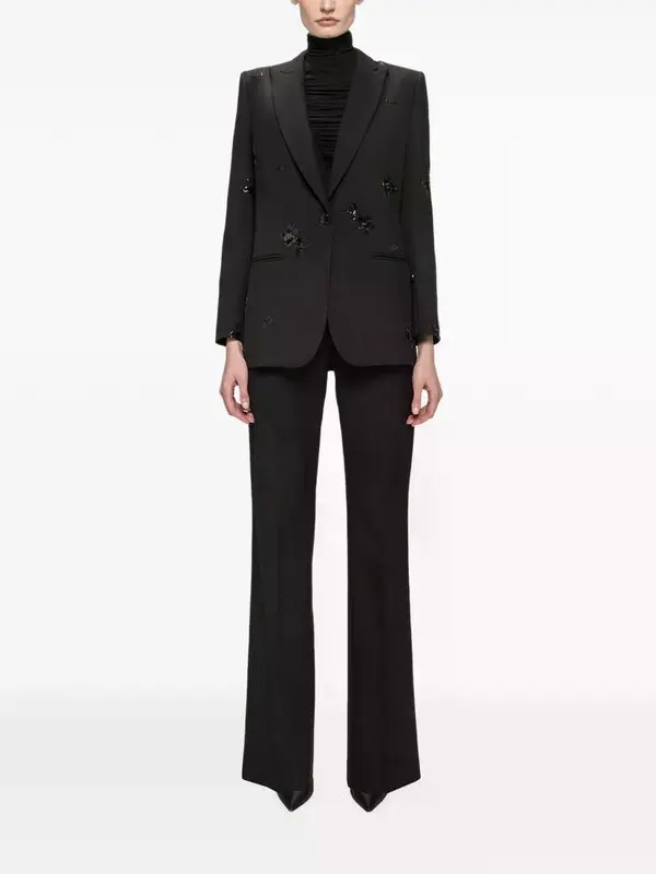 NISSA Striped Straight-leg Trousers