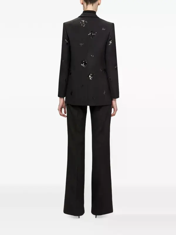 NISSA Striped Straight-leg Trousers
