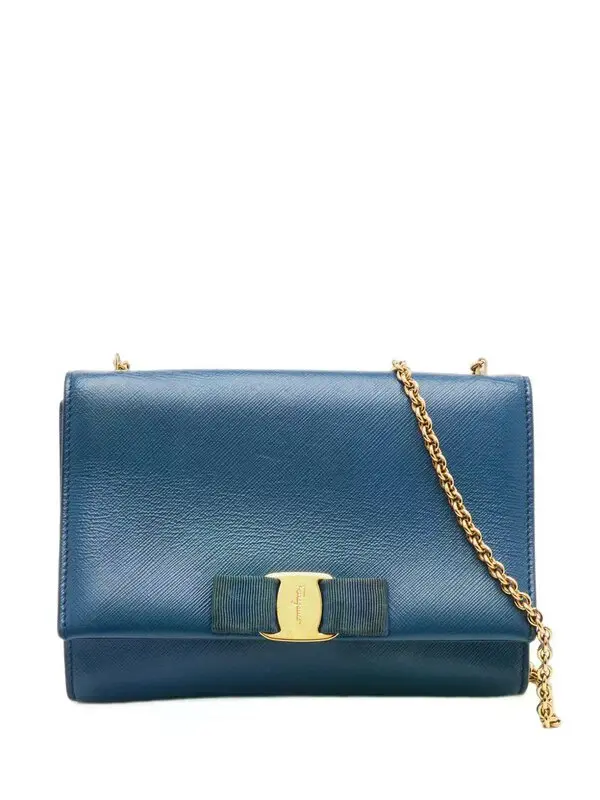 FERRAGAMO Vara Bow Foldover-top Shoulder Bag