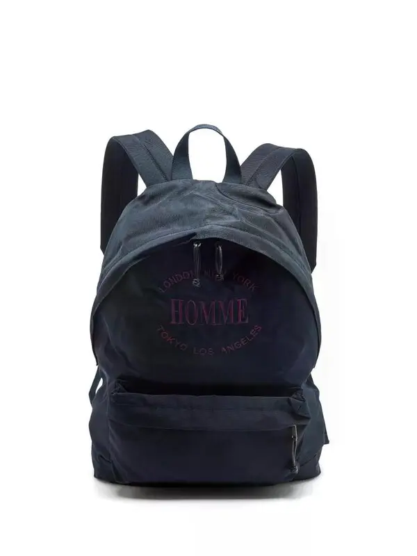 Balenciaga Homme Embroidered Backpack - Blue