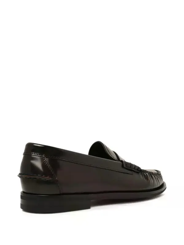 Prada Brushed Leather Loafers