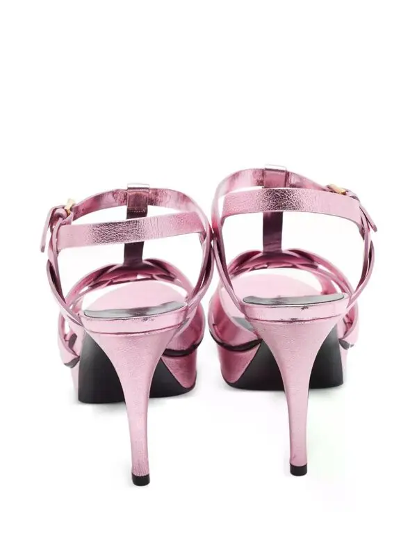 Saint Laurent Tribute Platform Sandals - Pink