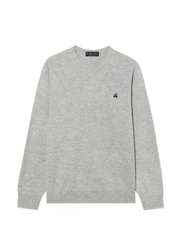 Brooks Brothers Logo-embroidered Lambswool Sweater