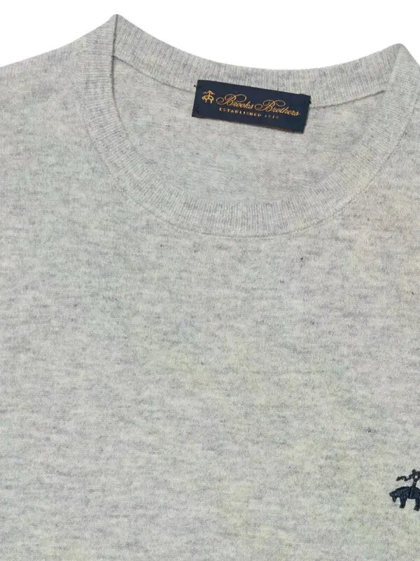 Brooks Brothers Logo-embroidered Lambswool Sweater