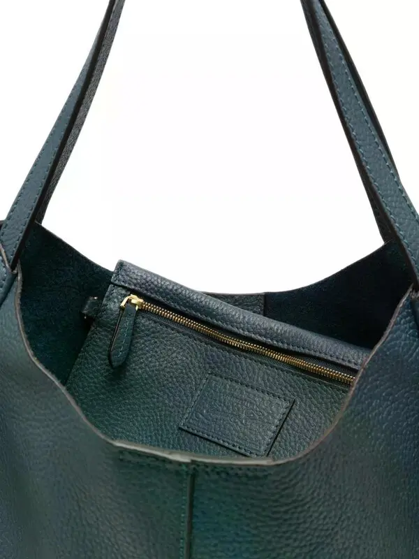 THE BRIDGE Grained-leather Tote Bag