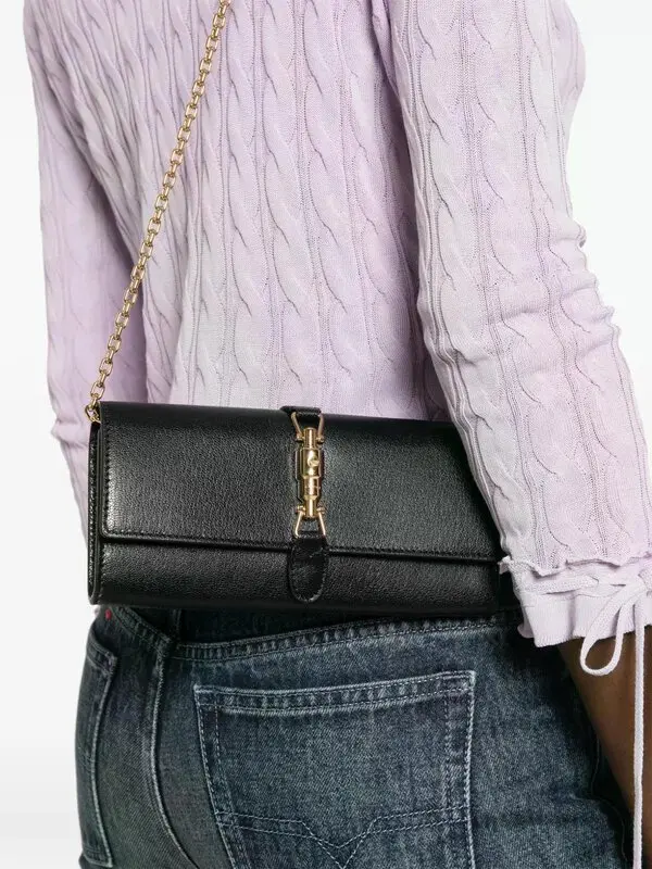 Gucci Jackie Leather Wallet On Chain