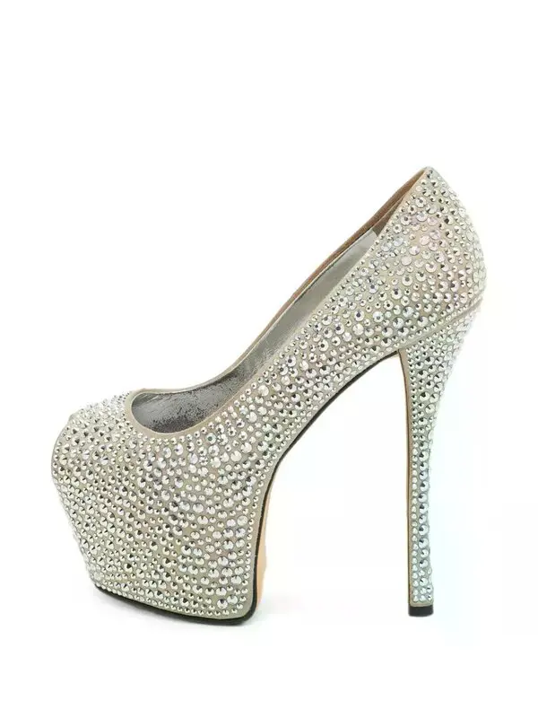 GIUSEPPE ZANOTTI Liza Crystal-embellished Platform Pumps