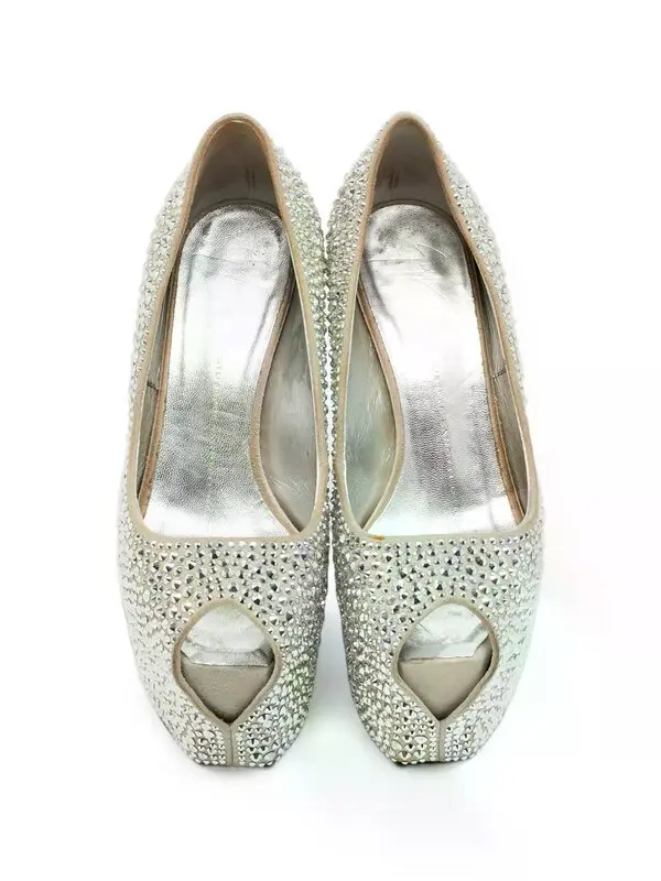 GIUSEPPE ZANOTTI Liza Crystal-embellished Platform Pumps