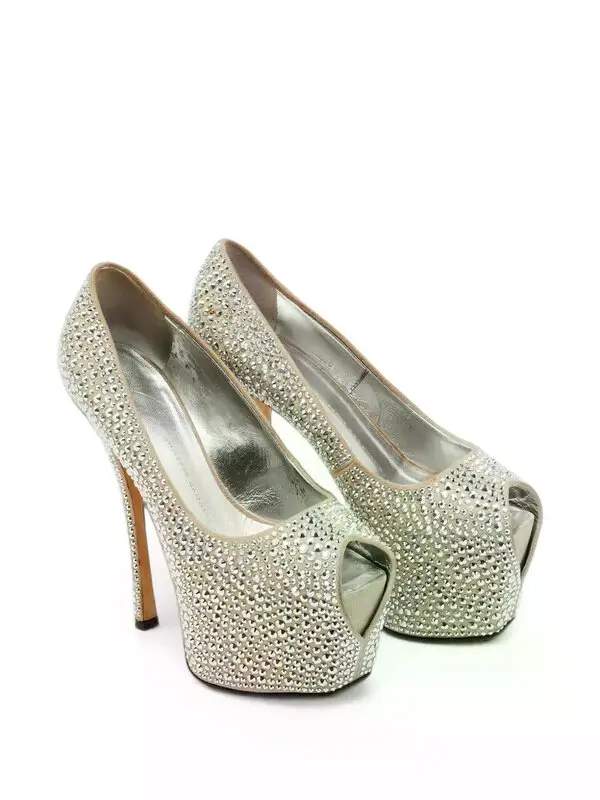 GIUSEPPE ZANOTTI Liza Crystal-embellished Platform Pumps