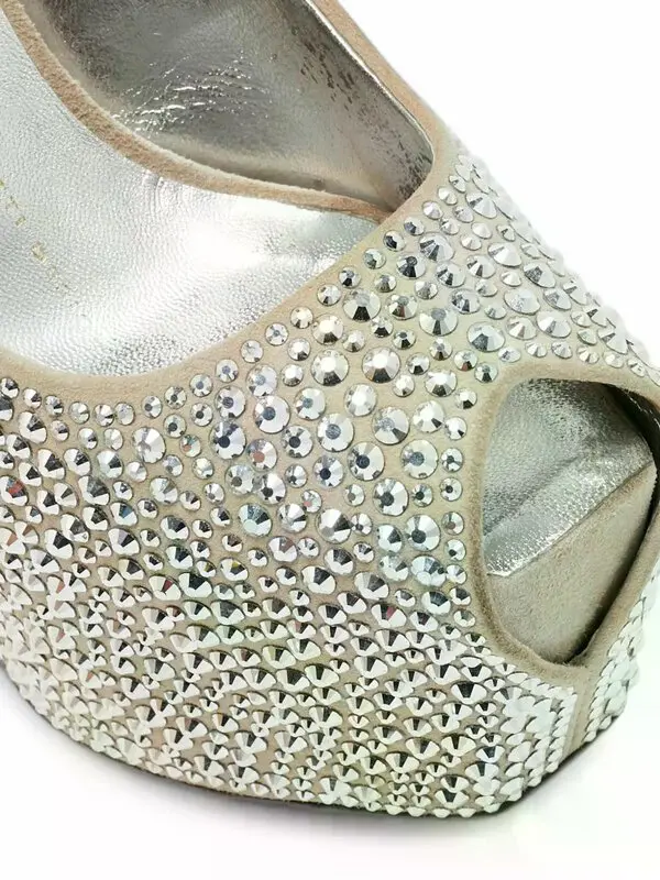 GIUSEPPE ZANOTTI Liza Crystal-embellished Platform Pumps