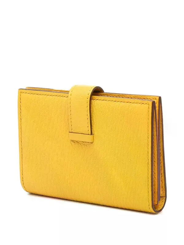 Hermès 2024 Chevre Mysore Bearn Card Holder - Yellow