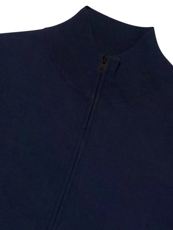 Brooks Brothers Full-zip Mock-neck Sweater
