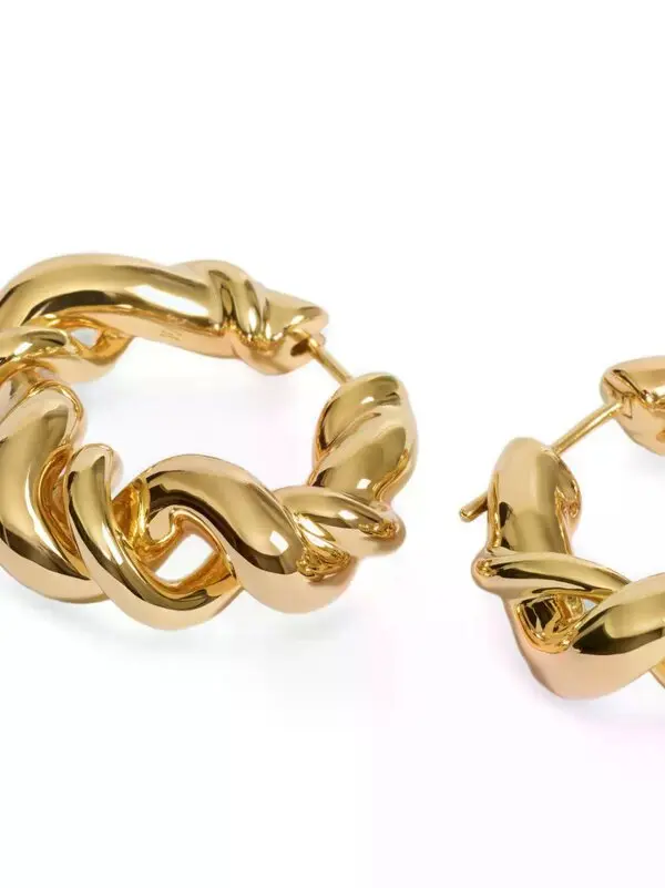 Monica Vinader Ochre Twisted Hoop Earrings