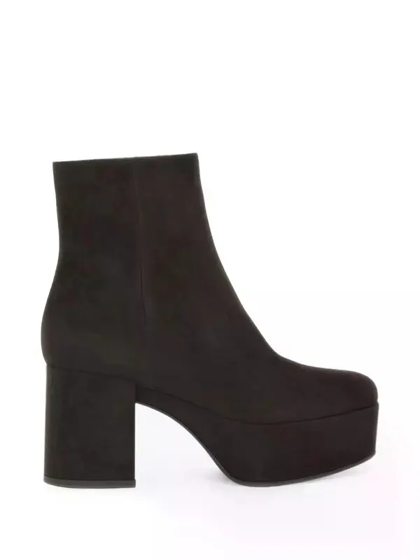 GIANVITO ROSSI Sally Platform Ankle Boots - Brown