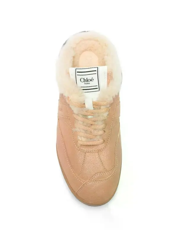 Chloé Kick Shearling-lined Sneakers