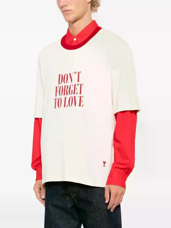AMI Paris Don't Forget To Love T-shirt